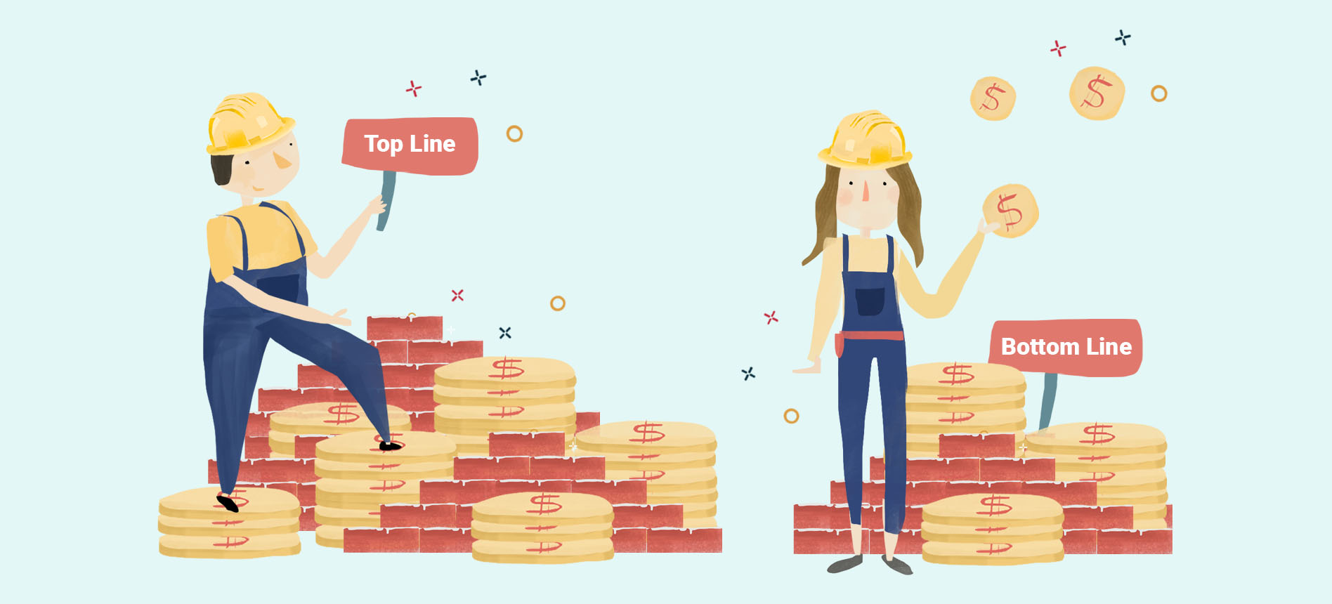 Bottom Line Vs Top Line Differences And Examples Hourly Inc 